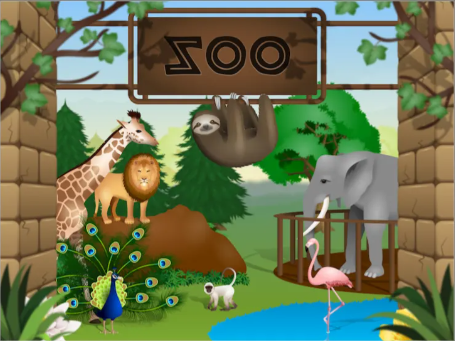Spot the difference exercise – The zoo – Tell about the south
